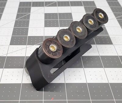 5 Shell Tactical Shotgun 12 Gauge Shell Ammo Holder with Vest / Belt ...