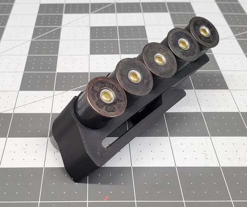 5 Shell Tactical Shotgun 12 Gauge Shell Ammo Holder with Vest / Belt ...