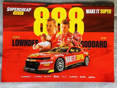 2023 REPCO BATHURST 1000 CRAIG LOWNDES ZANE GODDARD SUPERCHEAP RACING ...