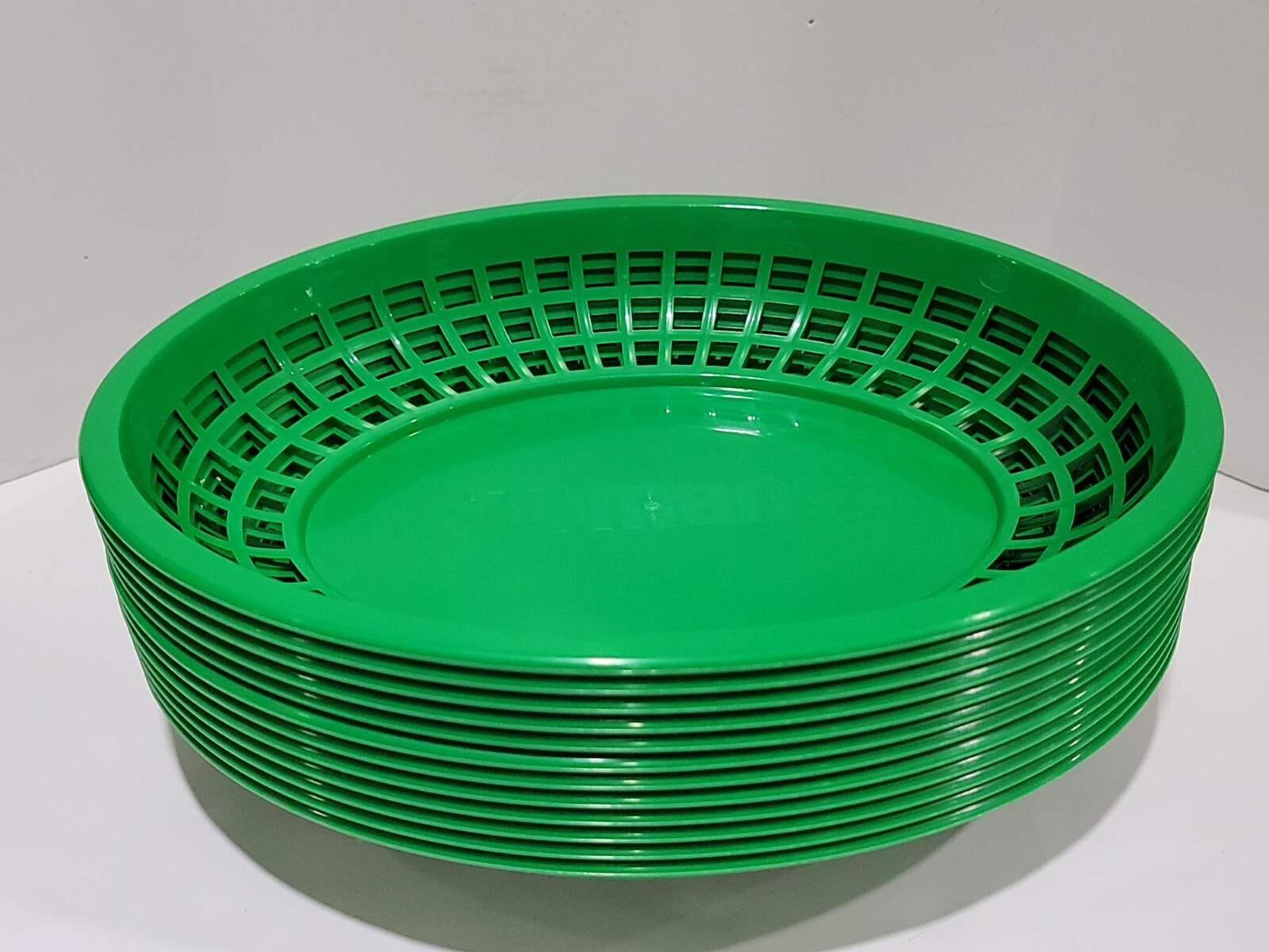 12Pack Plastic Picnic Style Serving Trays Reusable Subway Fast Food ...