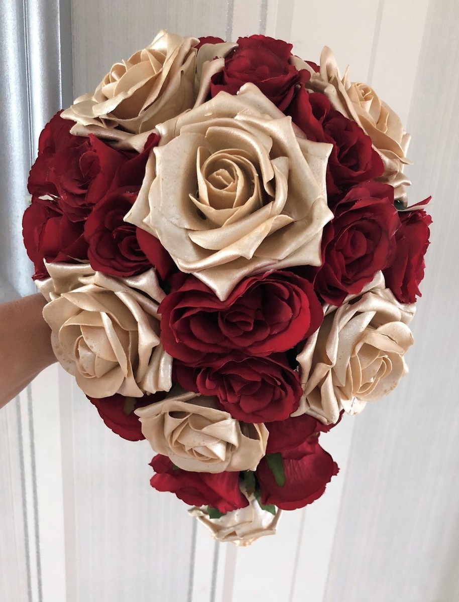 Red And Gold Wedding Flowers Red & Gold Fall Wedding Theme