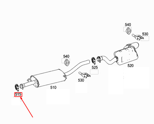 NEW MERCEDES-BENZ VITO W639 EXHAUST SYSTEM PIPE CLAMP A6394900041 | eBay