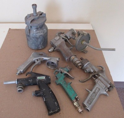 6 PCS CSI BLACK SPEEDAIRE SPRAY GUN & BINKS SPRAY POT MAX 3 BAR 43 PSI ...