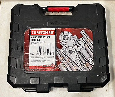 Vintage Craftsman 94 pc Mechanics Tool Set #37094 SAE + Metric Partial ...