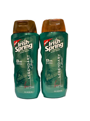2 IRISH SPRING 8 HR SCENT SYSTEM LEGENDARY CLASSIC BODY WASH 15 oz. | eBay