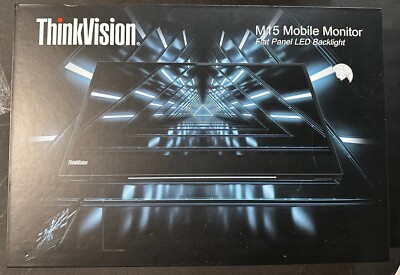 LENOVO ThinkVision M15 Mobile Monitor - 15.6" USB Type-C Portable IPS ...