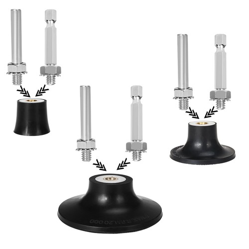 1" 2" 3" Type R Roll Lock Rotary Holder Sanding Disc 1/4" Shank For Die ...