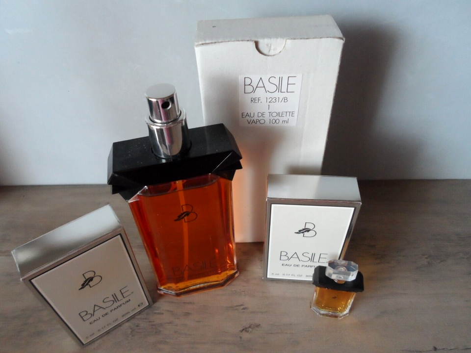 Vintage Basile Femme EDT Spray 3.3 oz &2 EDP Mini 5 ml Sirpea S.p.A Italy | eBay