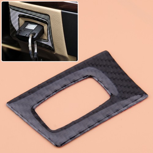 Inner Ignition Key Hole Cover Trim Carbon Fiber Fit For BMW 3 Series ...