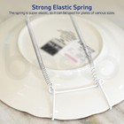 Wire Plate Holder Hanger Wall Display Hanging Art Deco White Adjustable ...