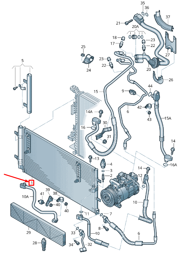 AUDI Q5 8R A/C Kondensator Kühler 8T0260403F NEU ORIGINAL | eBay.de