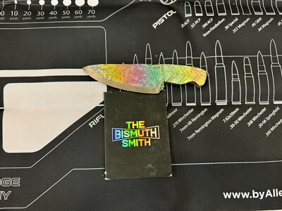 The Bismuth Smith knife NILE BLUE with Card | eBay