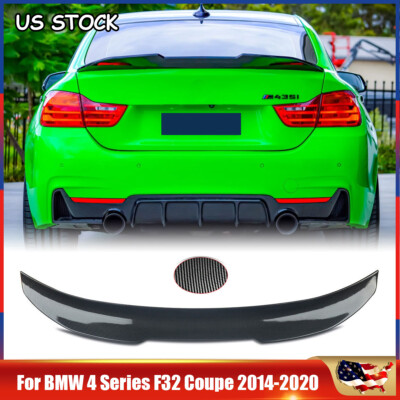 Carbon Fiber Look For 2014-20 BMW 4-Series F32 Coupe PSM Trunk Spoiler ...
