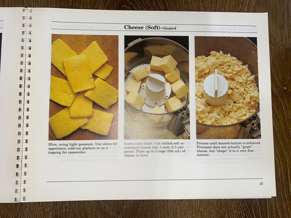 Vintage 1982 Food Processor Techniques Cookbook Recipes Cook Book ...