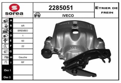 ETRIER DE FREIN ARRIER GAUCHE IVECO Daily IV V VI ­504120969 42554758 ...