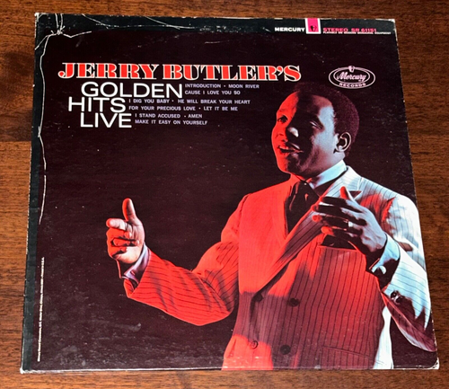 Jerry Butler's Golden Hits Live 33 rpm Mercury Record Vinyl Soul LP 12 ...