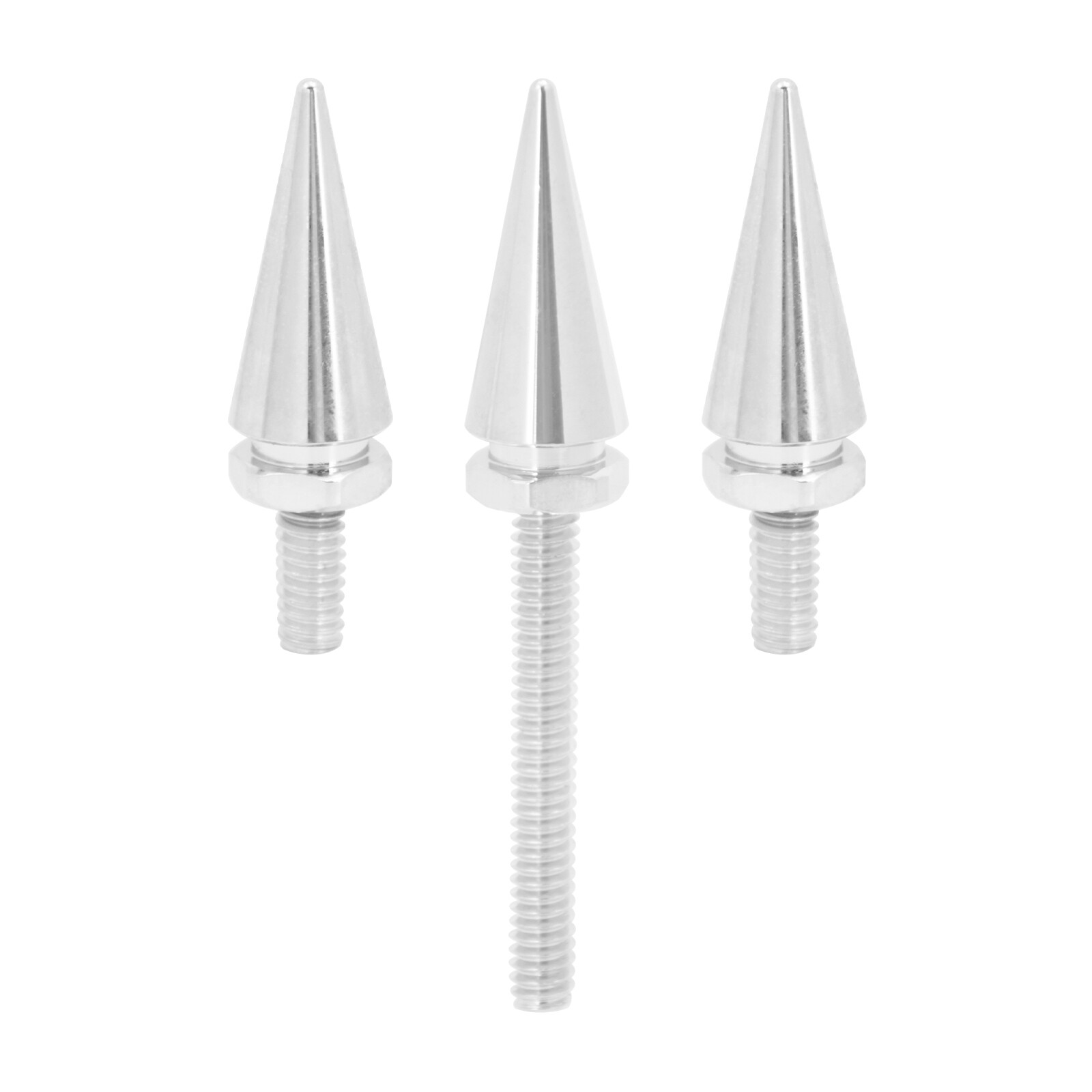 Chrome Spikes Batwing Fairing Windshield Trim Bolts Fit For Harley ...