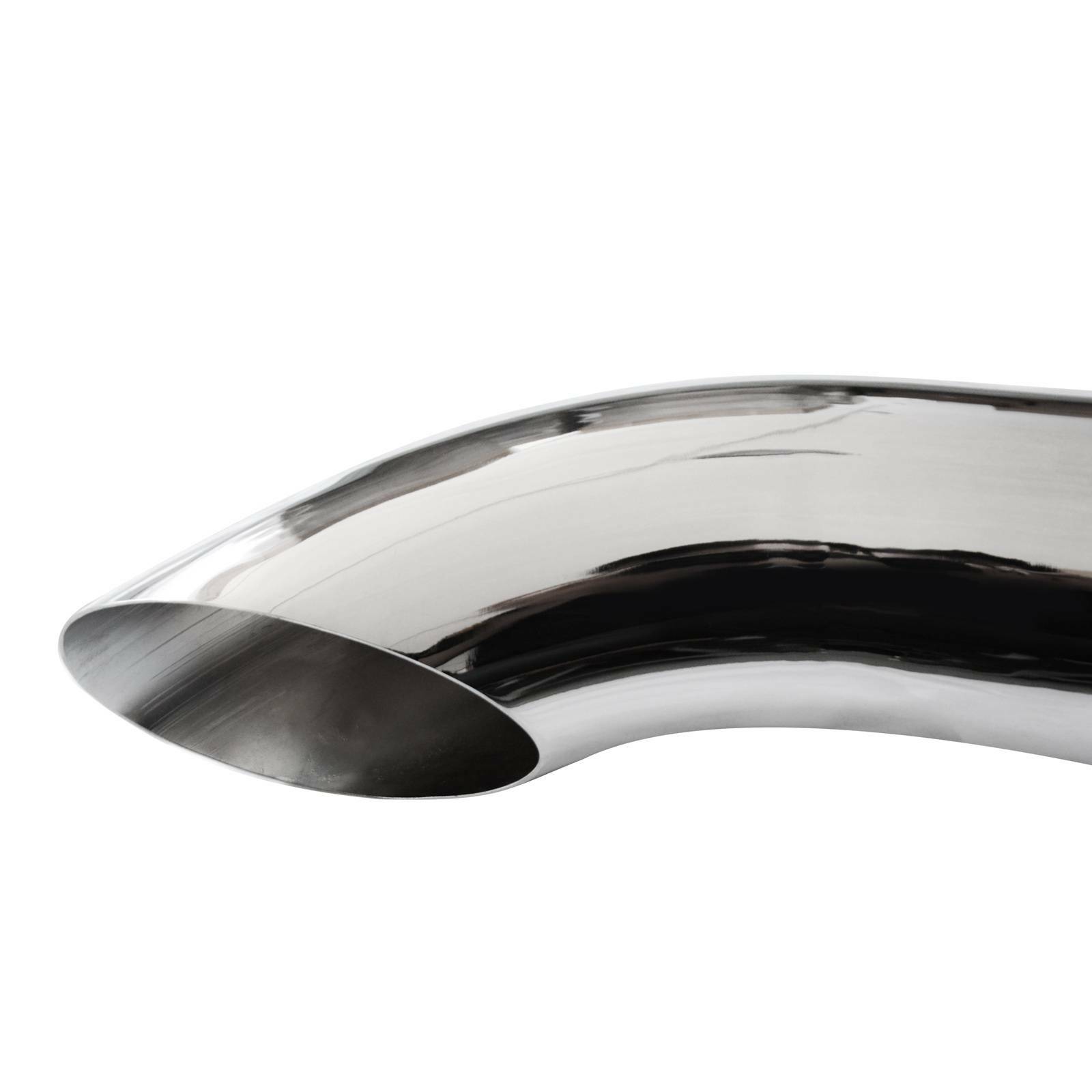 Chrome 7"-5"OD Semi Truck 36" 48" Length Truck Curved Stack Pipe ...