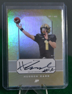 2024 ONIT Athlete - On Card AUTO Hudson Card 90/120 Purdue Boilermakers ...