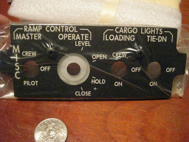 Light Transmitting Indicating Panel p/n 41551-1 aviation part aircraft ...