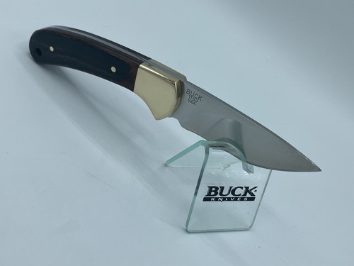 BUCK 113 RANGER FIXED BLADE SKINNER 2012 YEAR Ebony Wood Handle Knife ...