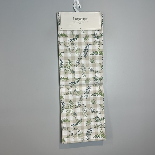 Longaberger Foliage Tan Beige Eco-Friendly Textilene Table Runner New ...