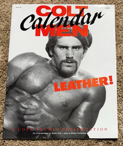 COLT STUDIOS CALENDAR MEN LEATHER - Vintage 1990 MAGAZINE GAY INTEREST ...