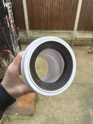 WC Pan Connector 110mm – Straight Toilet Waste Pipe – Used | eBay UK