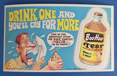 1969 VINTAGE WACKY PACKAGES ADS #10 of 36 BOO-HOO TEAR | eBay