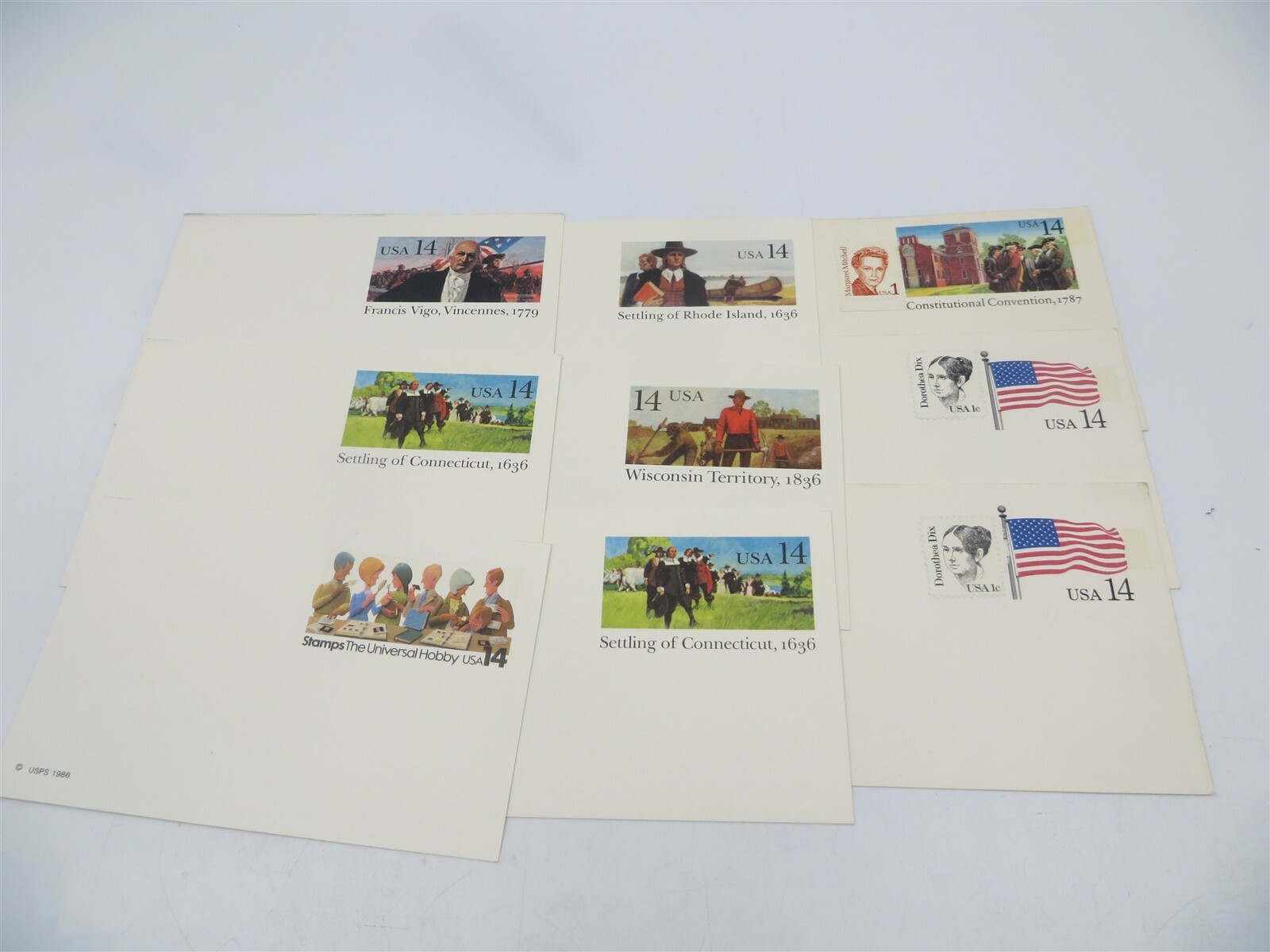 US Postal Card Mix, Lot of 9, 14c, Mint | eBay