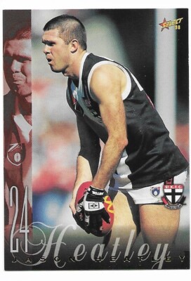 1998 afl SELECT SIGNATURE SERIES ST KILDA JASON HEATLEY #22 CARD | eBay