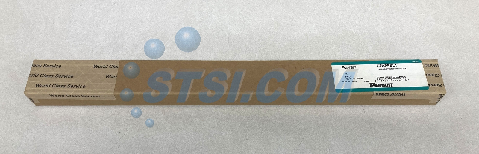 Panduit CFAPPBL1 Opticom Fiber Patch Panel, Flat, Black, 1 RU ~STSI ...