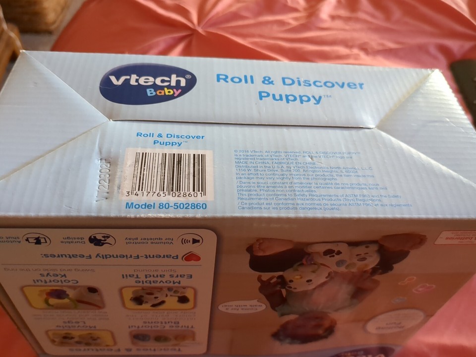 VTech Baby Roll & Discover Puppy Interactive Dog Toy New Free Ship | eBay