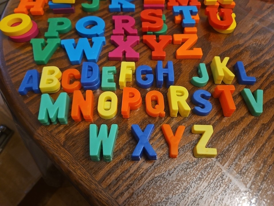 Random Alphabet Letters Refrigerator Fridge Magnet Soft & Hard Plastic ...