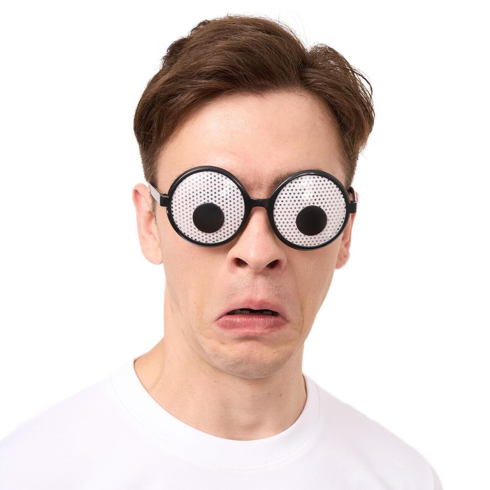 3 Pack Funny Googly Eyes Glasses Novelty Costume Eyewear for Party ...