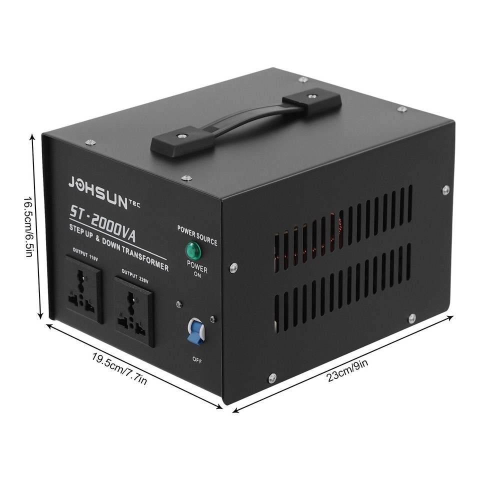 110V to 220V Voltage Step Up/Down Power Converter Transformer Heavy ...