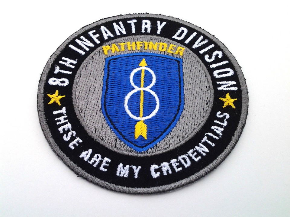 8TH INFANTRY DIVISION PATHFINDER (3") US ARMY Military Patch P5484 E | eBay