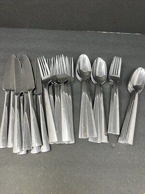 Lot Of 39 Genuine Oneida Stainless Squared End Flatware Indonesia 5 10 ...