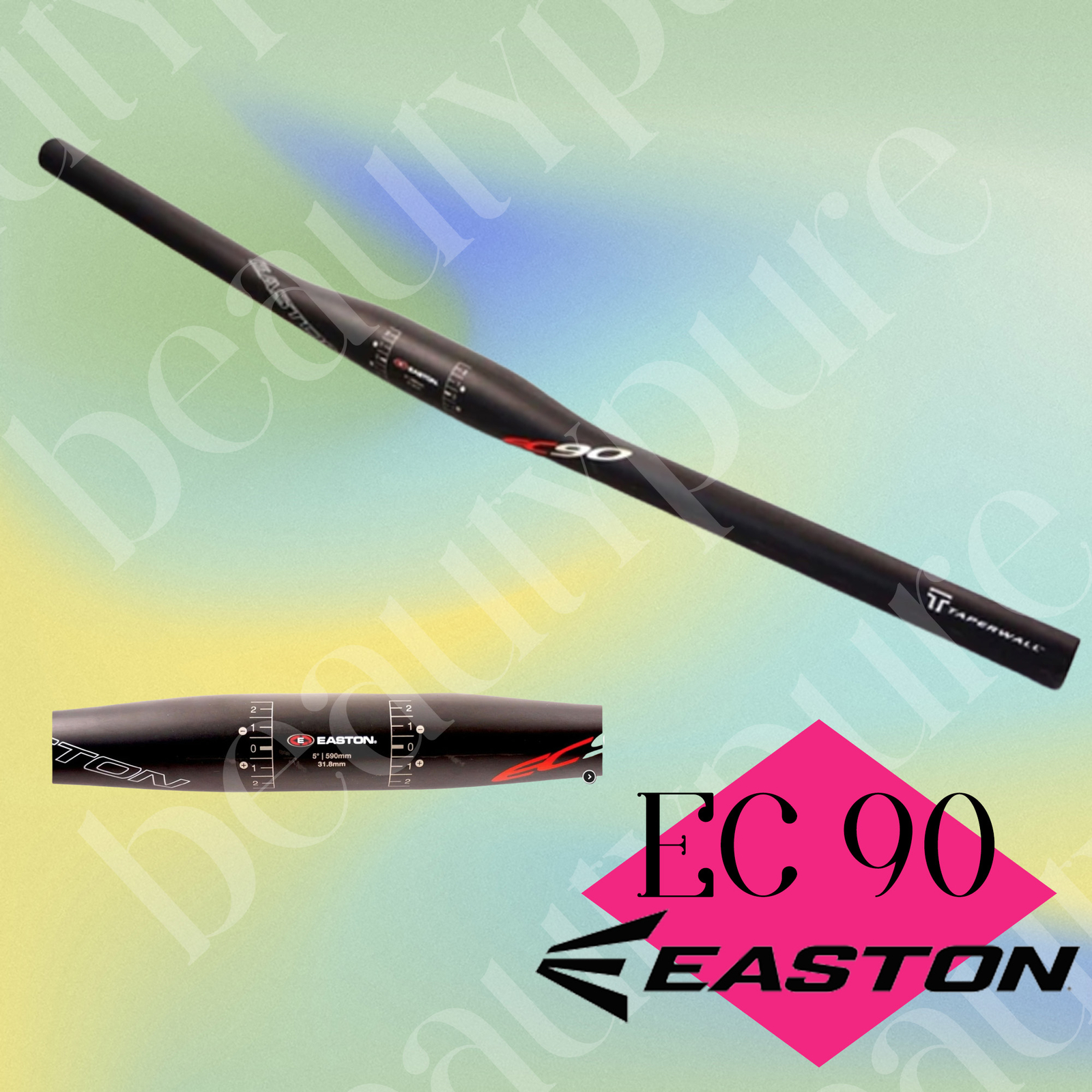 NEW Easton EC90 XC Flat Bar UD Carbon 5 degree 31.8x590mm MTB Handlebar ...
