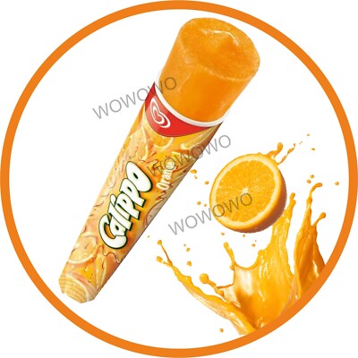 Ice cream van sticker Calippo Orange Push Up Ice lolly Trailer shop ...
