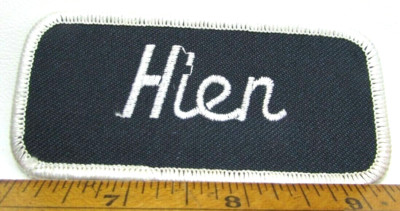 Hien Name Jacket Patch Personalized Employee Work Shop Uniform ...