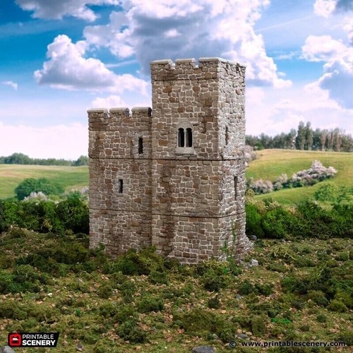 Medieval Stone Castle Terrain for DND and Tabletop Games, Tabletop ...