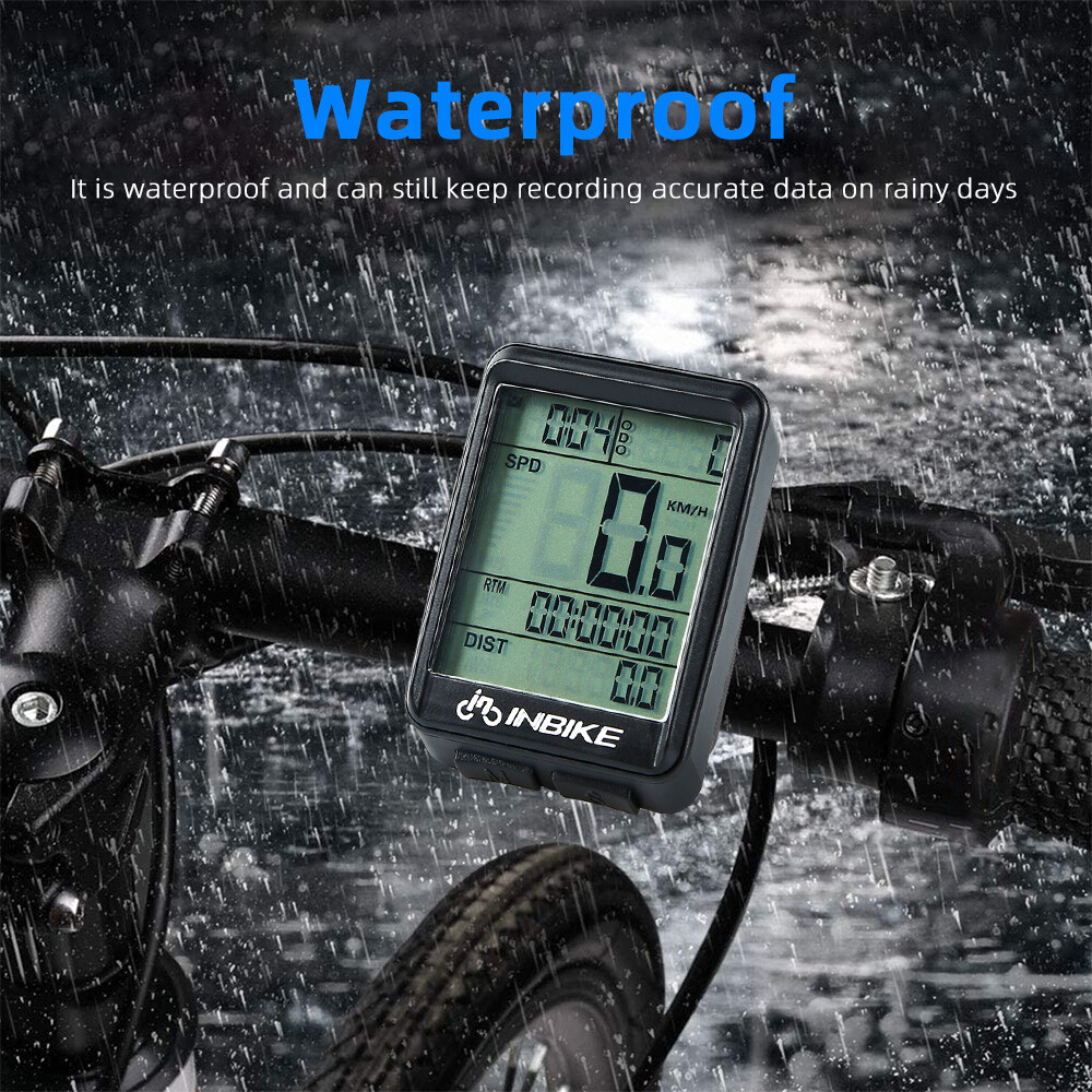 Wireless Cycling Bike Bicycle LCD Cycle Speedometer Computer Odometer ...