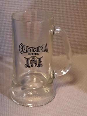 LOVELY OLYMPIA BEER GLASS MUG VINTAGE | eBay Australia