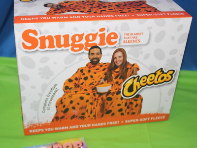 All Star Cheetos Snuggie Huge soft Fleece Blanket With Sleeves 71 x 54 ...
