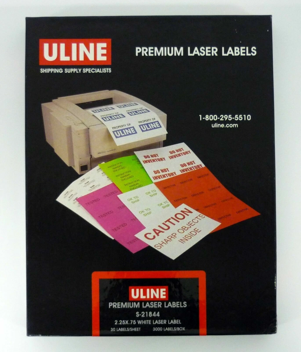 Uline Laser Labels Fluorescent, 1/2 X 11, 57% OFF