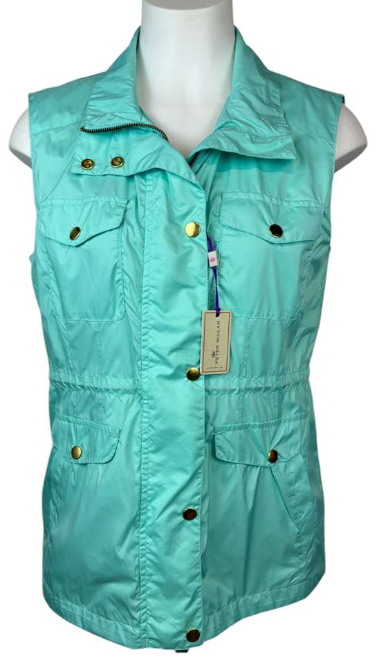 Peter Millar Zip And Snap Front Element Water Vest Color Spa Women's ...