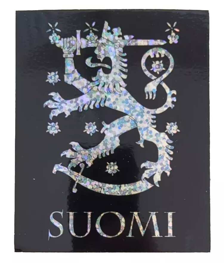 Finnish Suomi Lion Coat of Arms Glitter Sticker | eBay