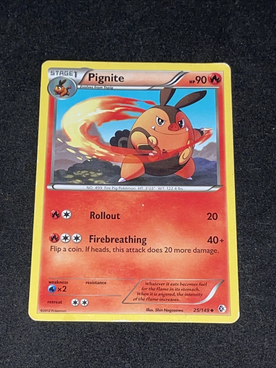 Pignite Card Pignite Black White 17/114 Values MAVIN
