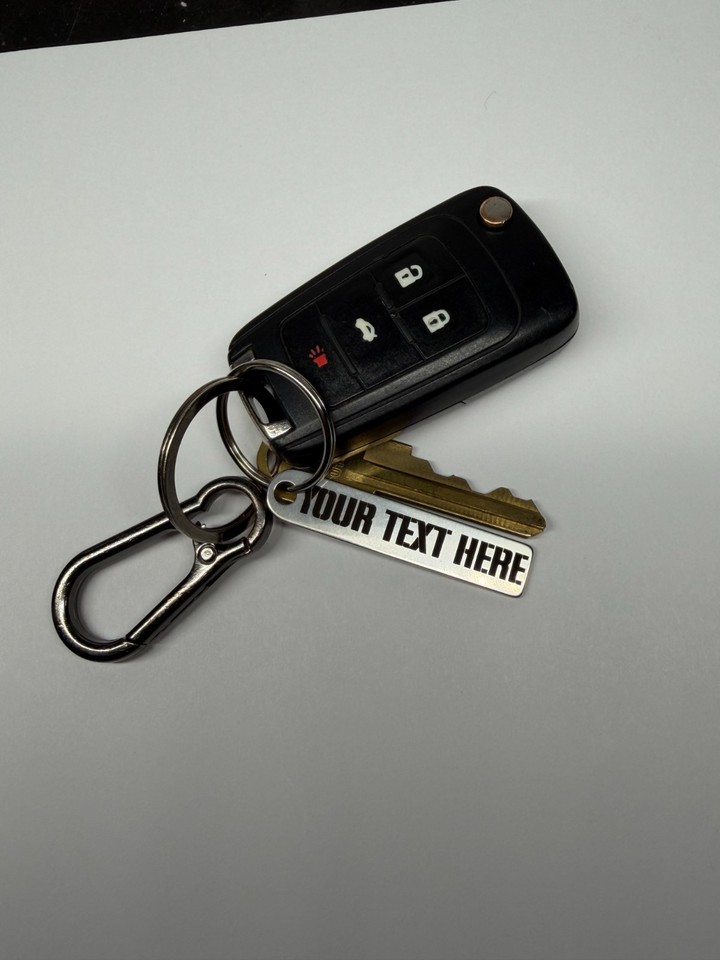 Personalized Custom Engrave Keychain - Stainless or Anodized aluminum ...
